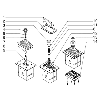 CNH Transmission Control Plate 75310459 for RG200.B, G140